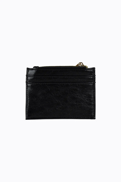 Peta + Jain - Ivy Wallet with Zip in Black Crinkle/ Gold – Shadow Bang